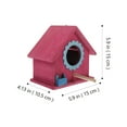 BESTYASH Decorative Hanging Wooden Bird Nest with Strong Hemp Rope in ...