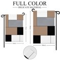 Brown Gray Garden Flag 28x40 Inch Abstract Color Block Double Sided ...