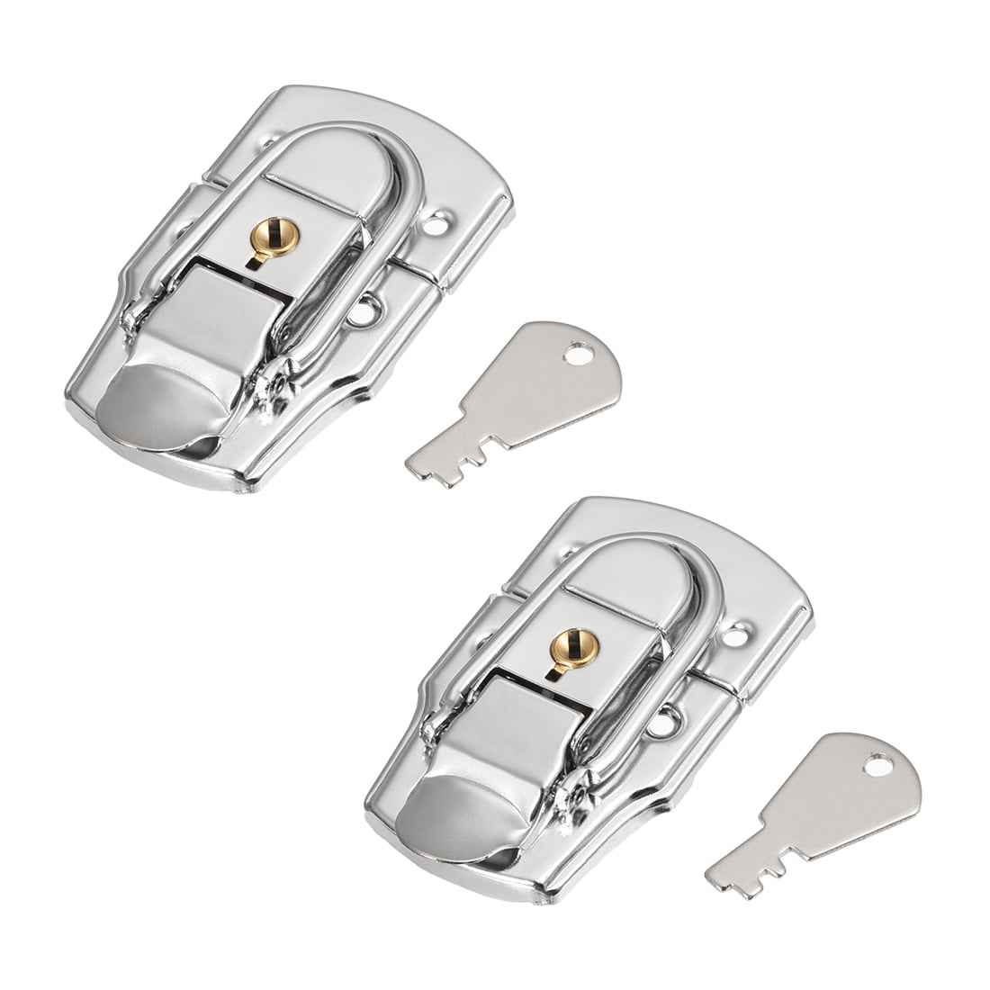Uxcell 76mm x 45mm Metal Small Size Suitcase Lock Hasp Catch Latch with ...