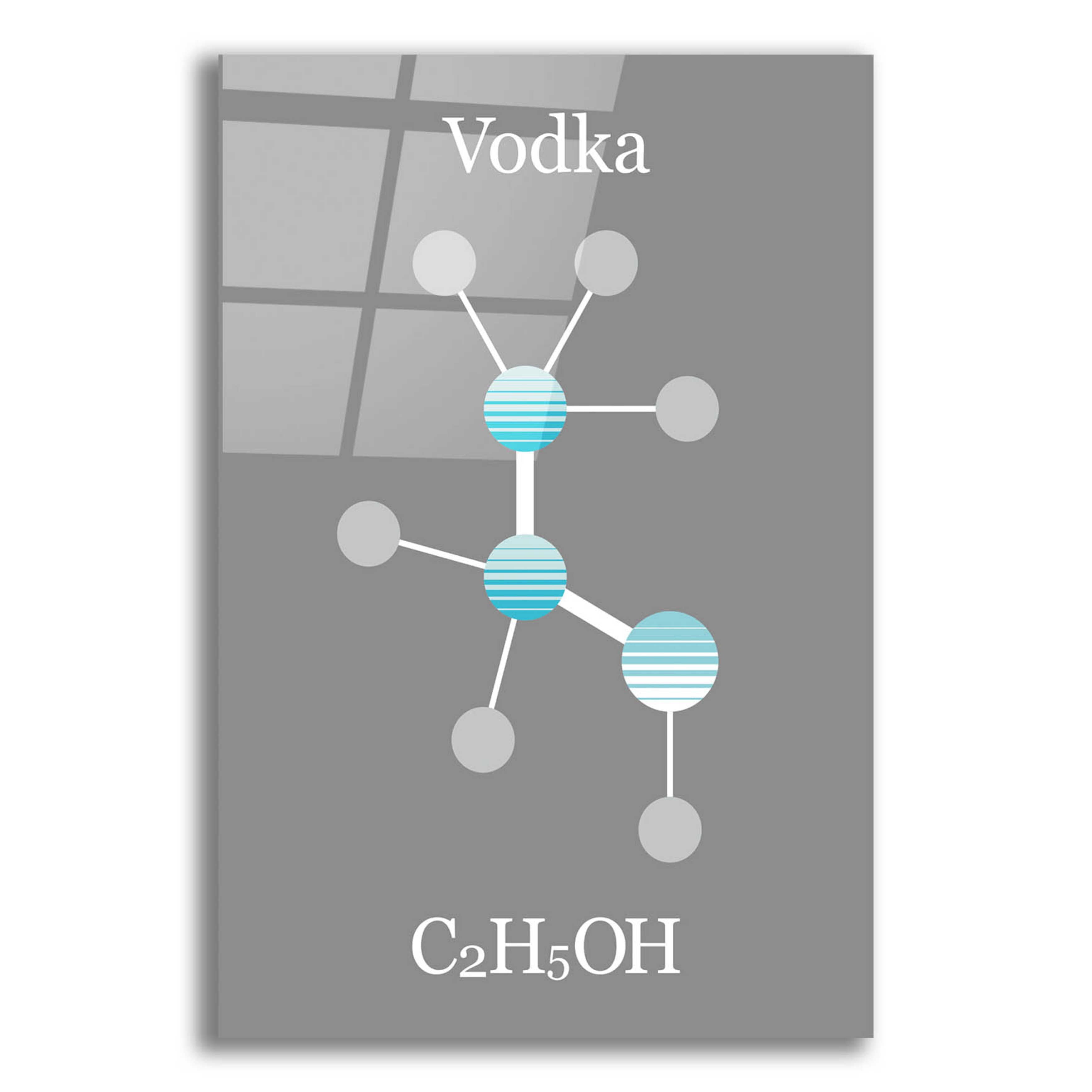 Epic Art 'Vodka Molecule' by Epic Portfolio, Acrylic Glass Wall Art, 12 ...