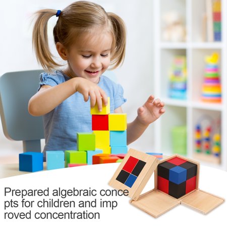 Jinveno Math Learning Binomial Trinomial Cube Wooden Interactive Toy ...