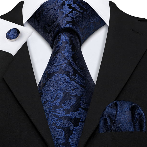 Barry.Wang Classic Ties for Men Formal Business Wedding Solid Paisley ...