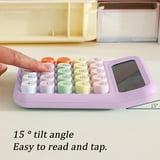 BSJJY Creative Colorful Candy Colored Electronic Calculator,4 Function ...