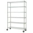 TRINITY BASICS® EcoStorage® 6-Tier 48x18x72 Wire Shelving w/ Wheels ...