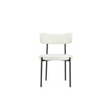 Shatana Home Lena Dining Chair Black with Black Boucle (Set of 2 ...