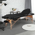 Yaheetech Portable 3-Fold Massage Table with Adjustable Backrest ...