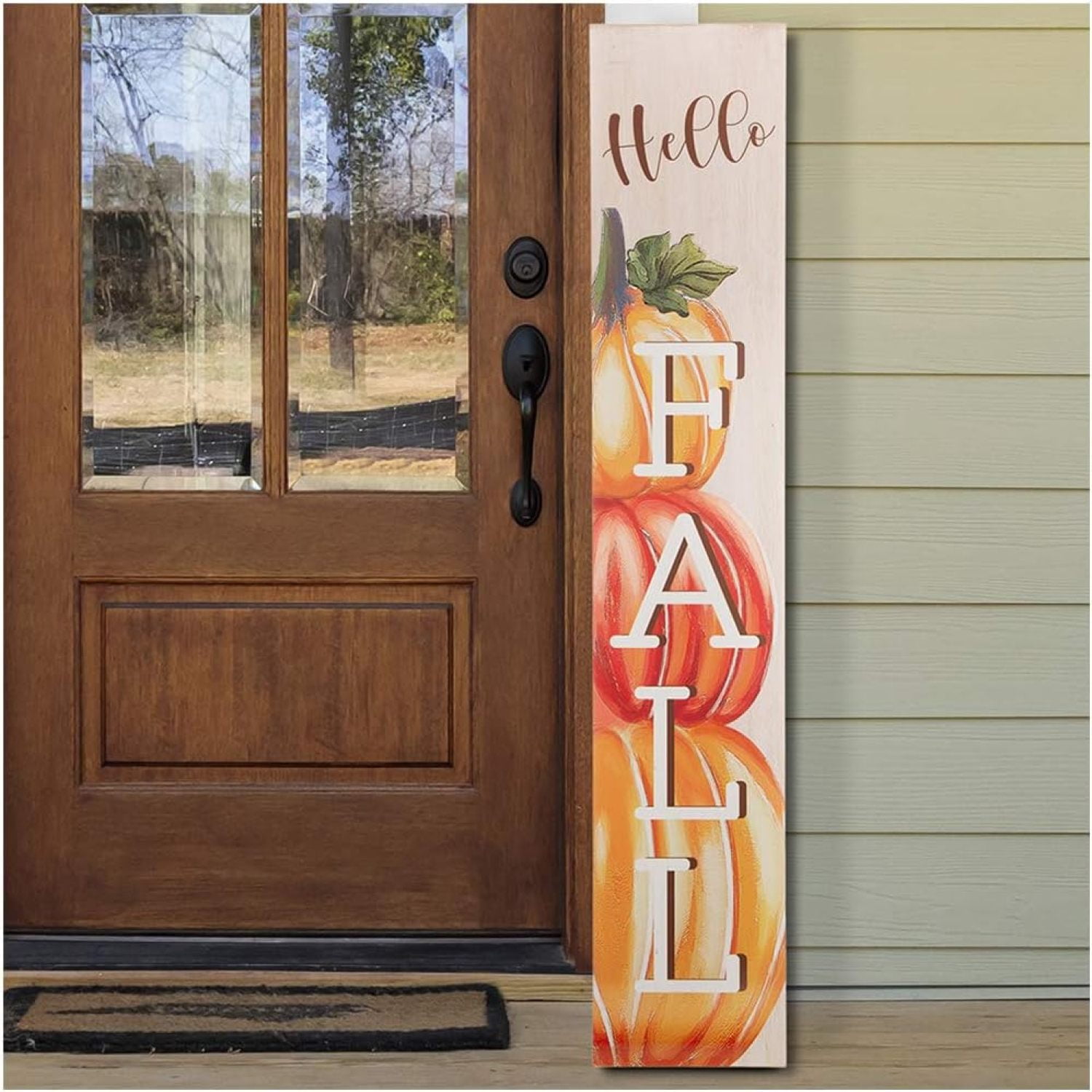 Bilot 42"H Wooden Large Vertical "FALL" Porch Décor Happy Fall Harvest ...