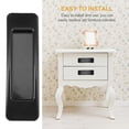 10Pairs Black Self-Stick Pull Handles Durable Plastic Instant Drawer ...