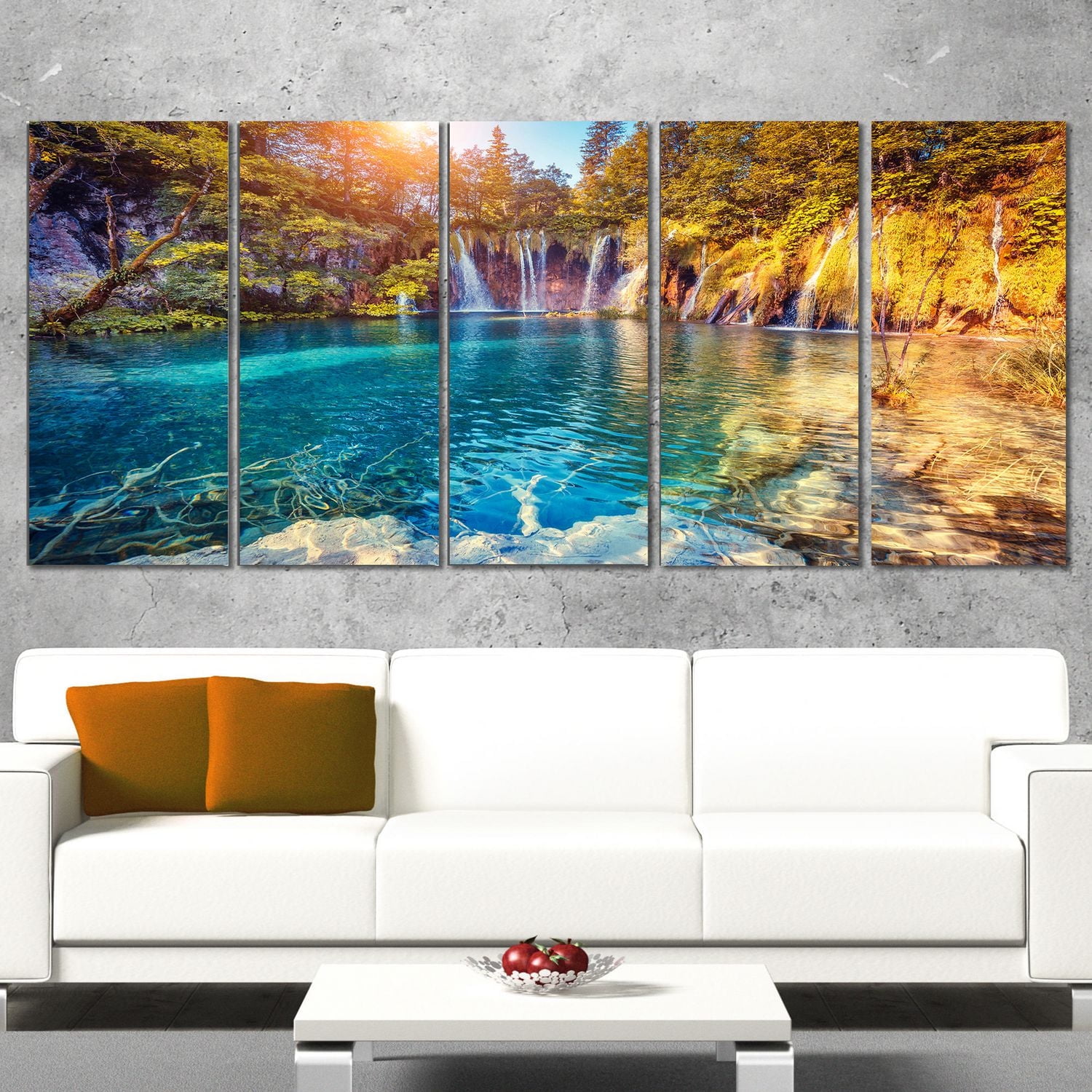 Click here for Designart Design Art Turquoise Water And Sunny Bea... prices