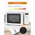 Commercial Chef Slim 0.7 cu ft White Microwave Oven with Quick Cook ...