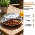ABPETE Pop-Up Aluminum Foil Lids,eusable Heat-Retaining Covers ...