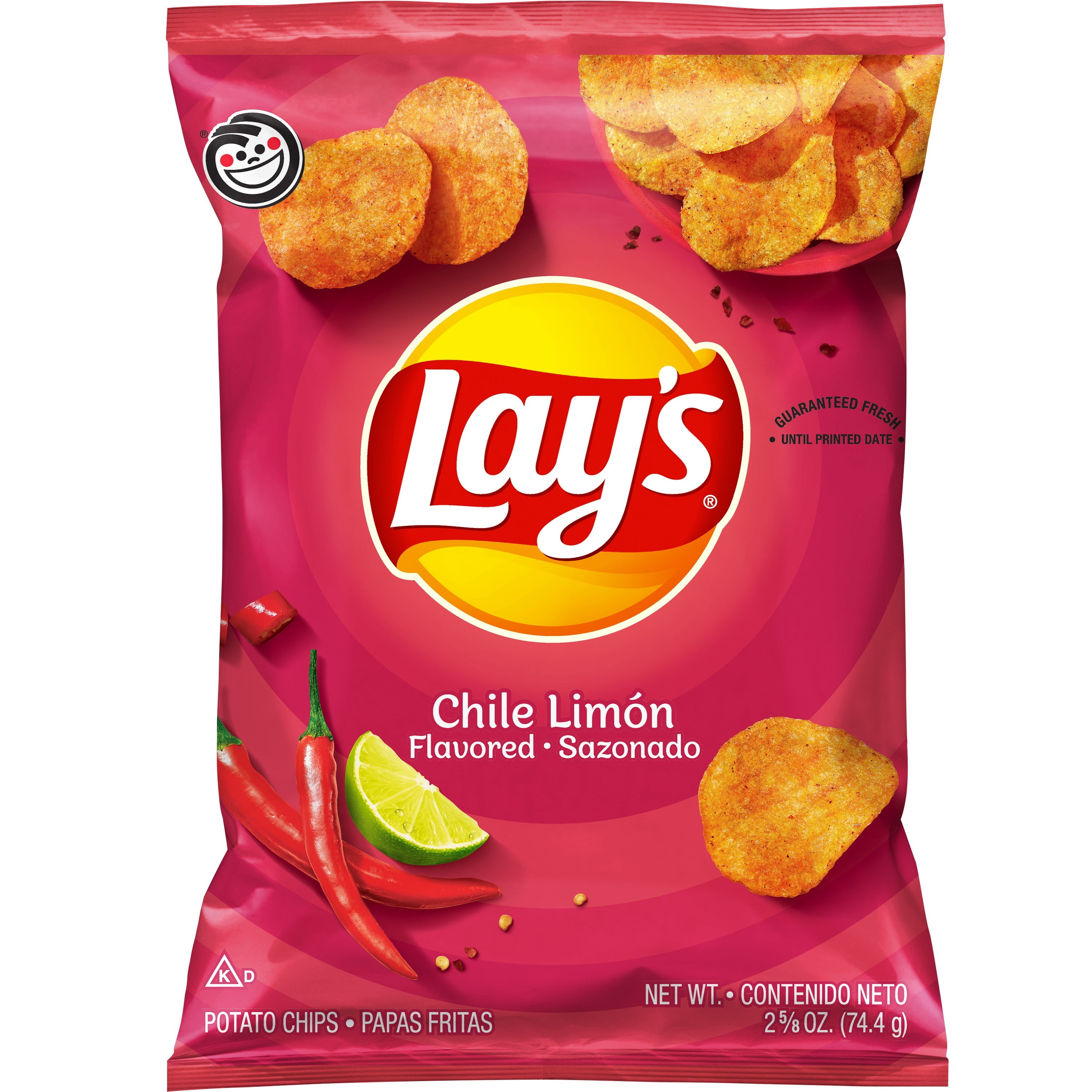 Lay's Chile Limon Flavored Potato Chips, 2.625 oz Bag - Walmart.com ...