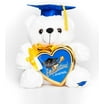 9" Graduation Plush Teddy Bear with Cap & Diploma Holding Heart Frame ...