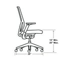 HON Flexion Mesh Back Task Chair, Supports Up to 300 lb, 14.81" to 19.7 ...