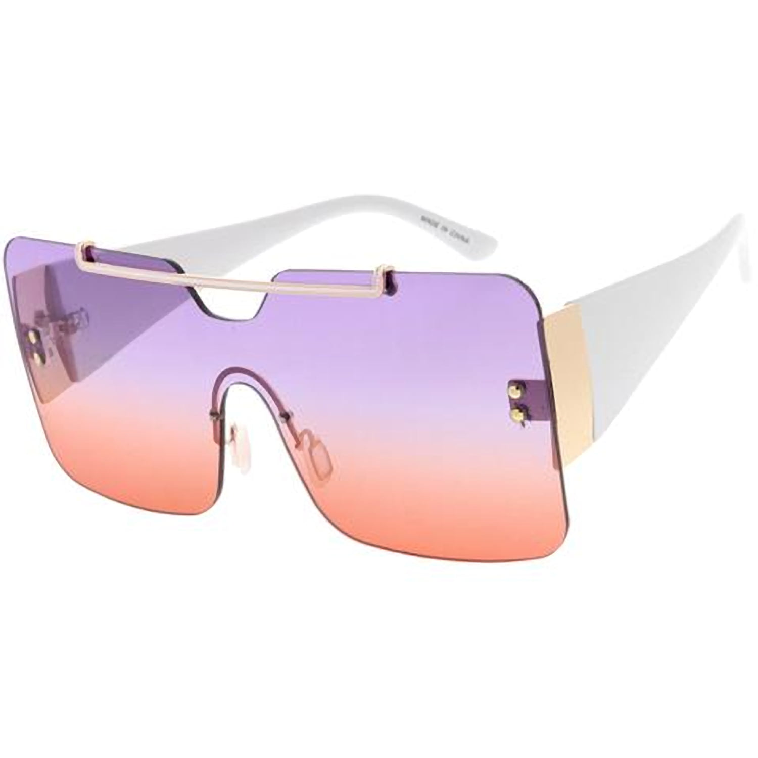 MLC Eyewear Fashion Oversized Uni Lens Flat Top Sunglasses B93 ...