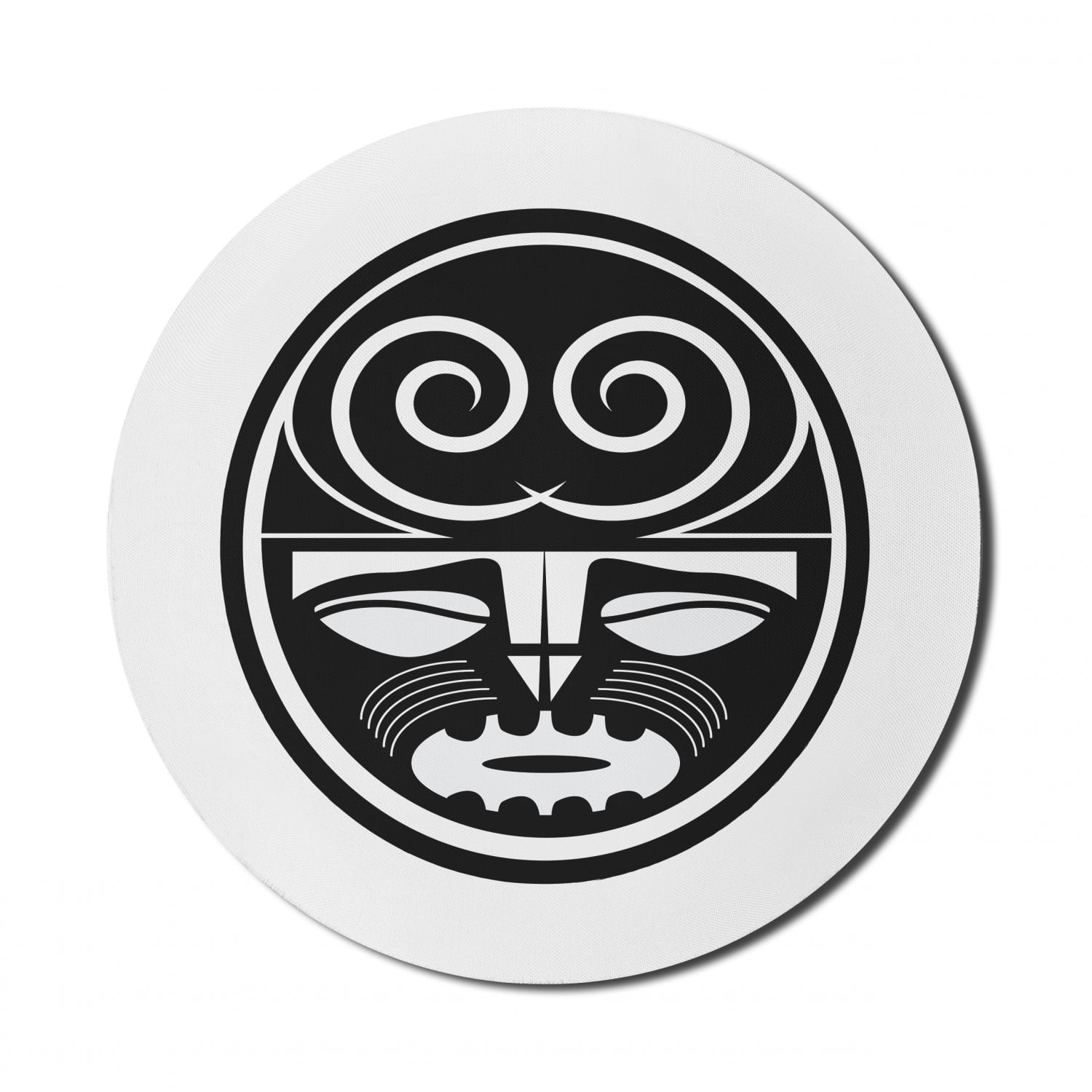 Ethnic Mouse Pad for Computers, Maori Culture with Swirls and Whiskers Motifs from Indigenous ...