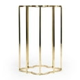 Butler Specialty Modern Auroria Stainless Steel Accent Table in Black/Gold - Walmart.com