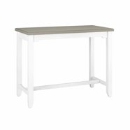 Powell Holloway Round Counter Height Dining Table with Shelf, Rustic ...