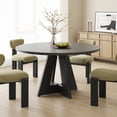 Dining Tables 47" Round Dining Table for 4-7 People, Modern Wood ...