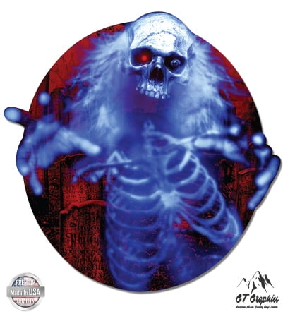 Ghost Creepy - 8" Vinyl Sticker - For Car Laptop I-Pad - Waterproof ...