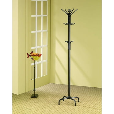 Coat Rack with 6 Hooks Grey - Walmart.com