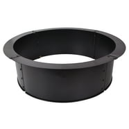 Free Shipping! 30in. Galvanized Round Fire Ring - Walmart.com