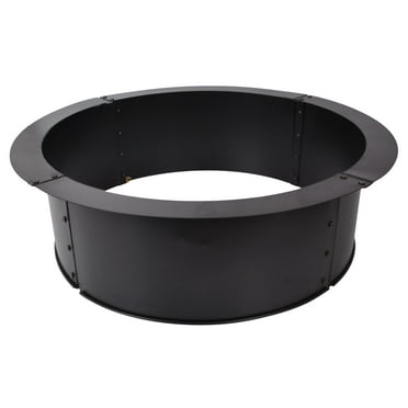 30in. Galvanized Round Fire Ring - Walmart.com
