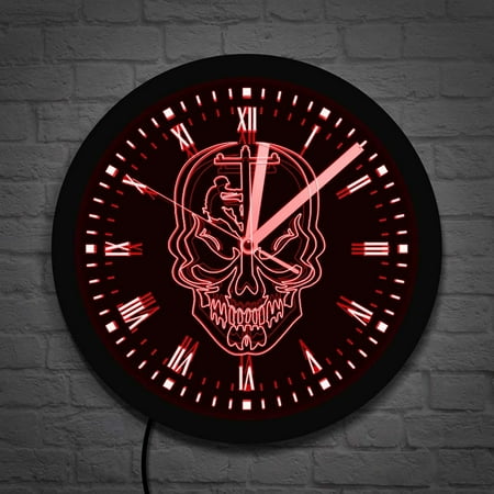 Wall Clock Power Lineman Electric LED Neon Sign Wall Clock Lineman ...