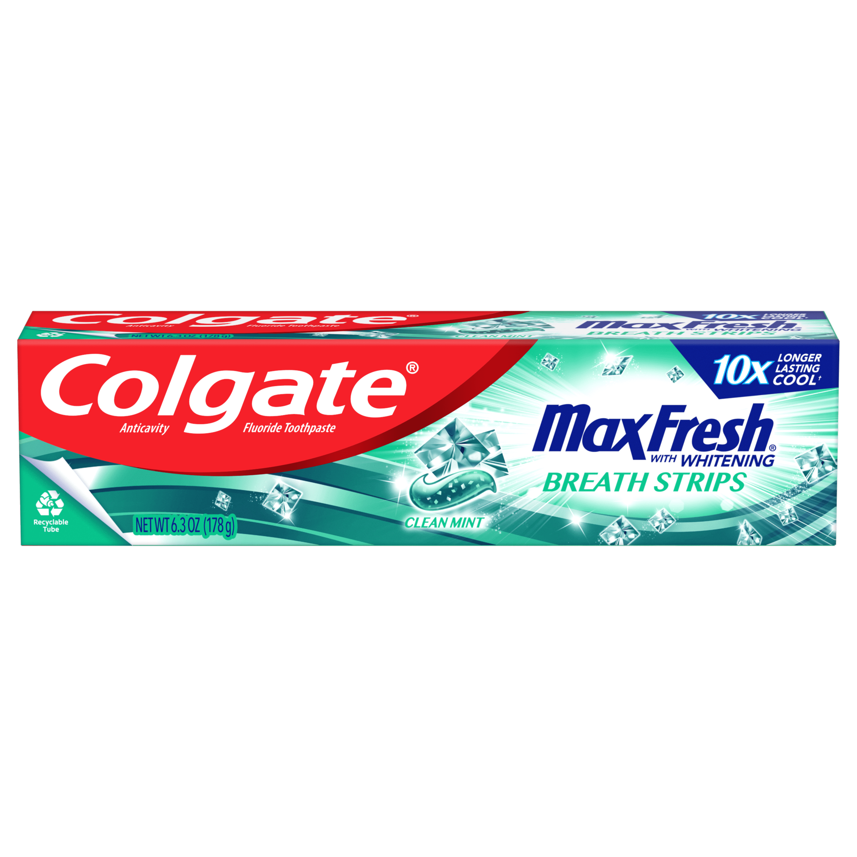 Colgate Max Fresh Toothpaste, Whitening Toothpaste with Mini Breath ...
