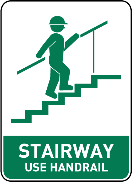 Vinyl Stickers - Bundle - Safety and Warning Signs Stickers - Stairway ...