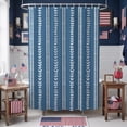 Abstract Stripes Leafy Vine Lines Shower Curtain for Bathroom, Vintage ...