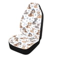 Cartoon Cute Dog Pattern Car Seat Covers Front Seats Universal Fit for ...