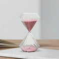 Sand Glass Timer Hourglass 30 Minutes Pink Sand Hour Glasses for Living ...