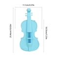 Adorable Violin Shaped Silicone Pencil Case | Blue Large Capacity ...
