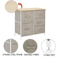 Keylever 3-Tier Closet Storage Drawers, Storage Tower with 5 Non-Woven ...