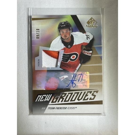 2023-24 Upper Deck SP Game Used New Grooves Tyson Foerster #NG-7 ...