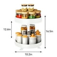 2 Tier Rotating Spice Rack, 10-inch Spinning Spice Organizer, Kitchen ...