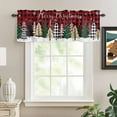 Christmas Plaid Tree, Kitchen Valances for Windows, Small Valance ...