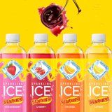 Sparkling Ice STARBURST Cherry, Zero Sugar, Fizzy Flavor, Low Calorie, 17 fl oz (Pack of 12 ...