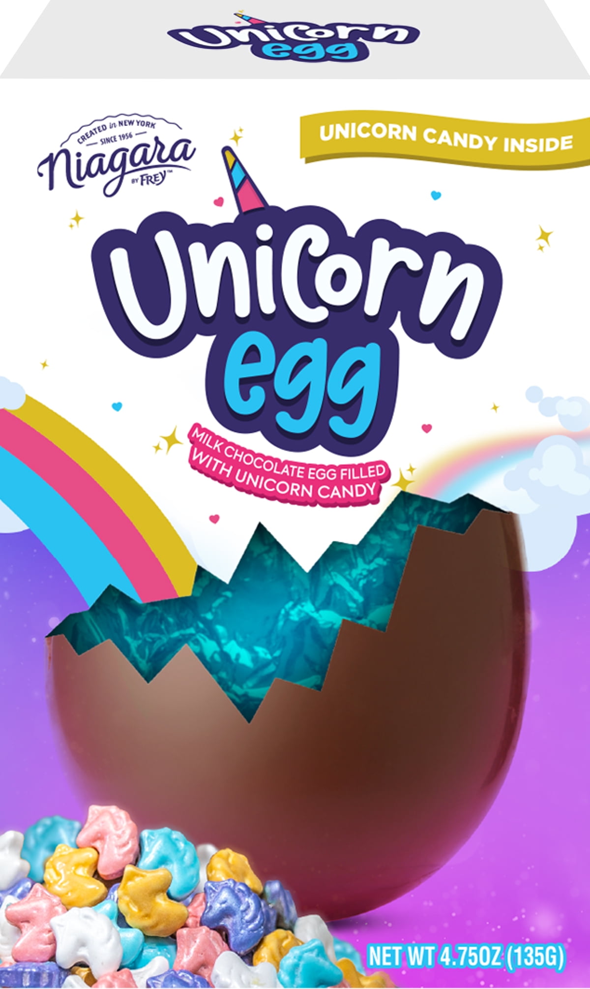 Buy Niagara Chocolates Milk Chocolate Easter Unicorn Surprise Egg, 4.75 ...