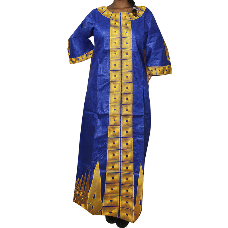 TIDOIRSA African Dresses for Women Elegant 3/4 Sleeve Full Embroiery ...