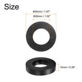 4 Packs Rubber Spacers 50mm OD, 26mm ID, 10mm Height Round Anti ...