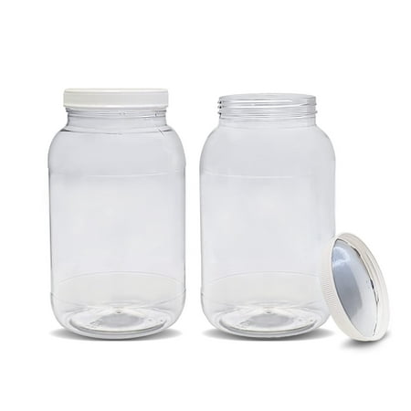 ljdeals 1 Gallon Pots en Plastique Transparent avec Couvercles ...