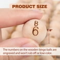 GSE 7/8" Wooden Bingo Balls, Replacement for 8" Bingo Cages, Ideal for ...