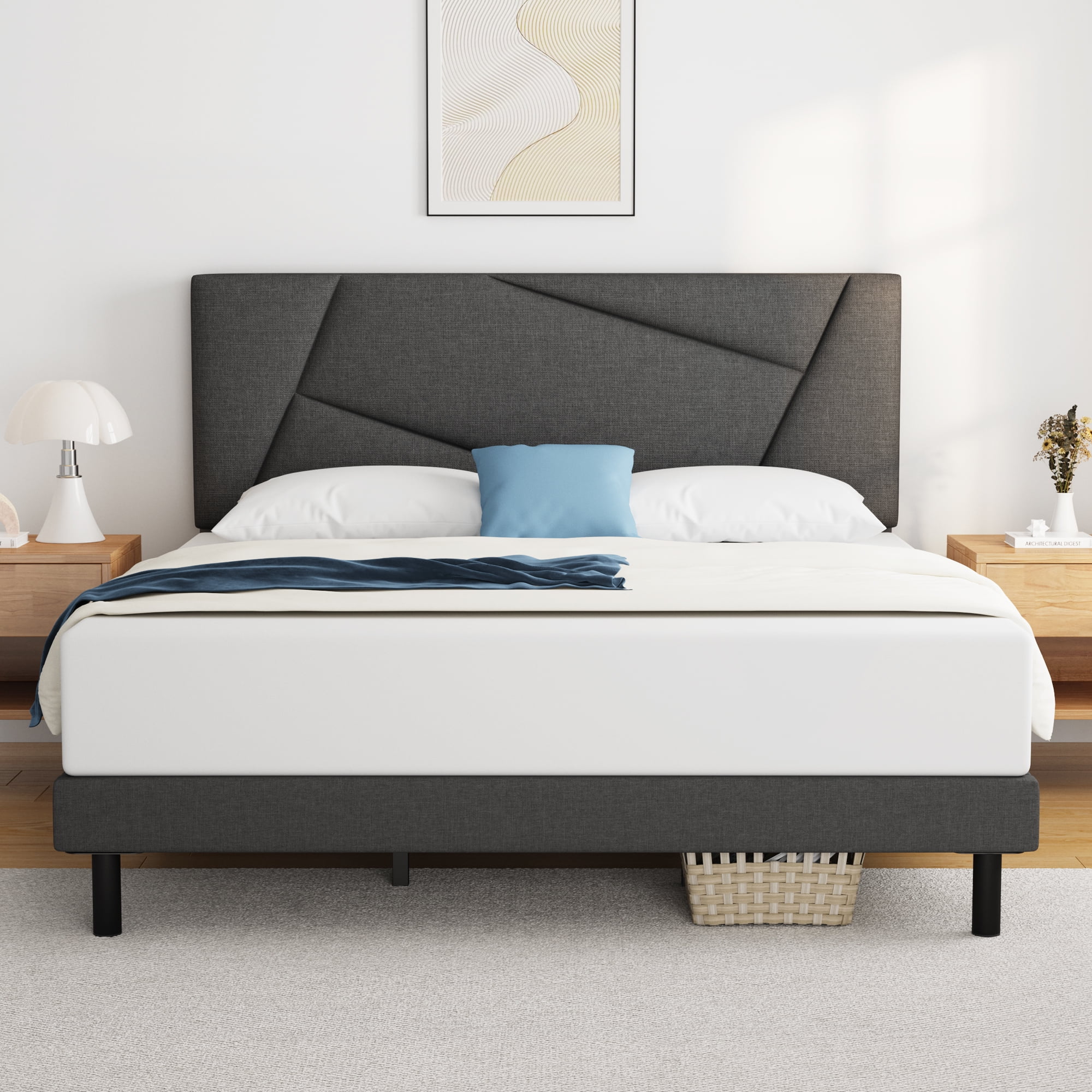 Click here for Full Bed Frame telino Full Size Platform Bed With... prices