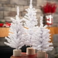 White Artificial Canadian Pine Trees Set by Factory Direct Craft: Add a ...