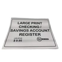 Extra-Large Print Check Deposit Book Register - 50 Pages with 11 ...