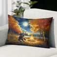 Hello Fall Schnauzer Enjoys Warm Campfire Autumn Night Pillowcase ...
