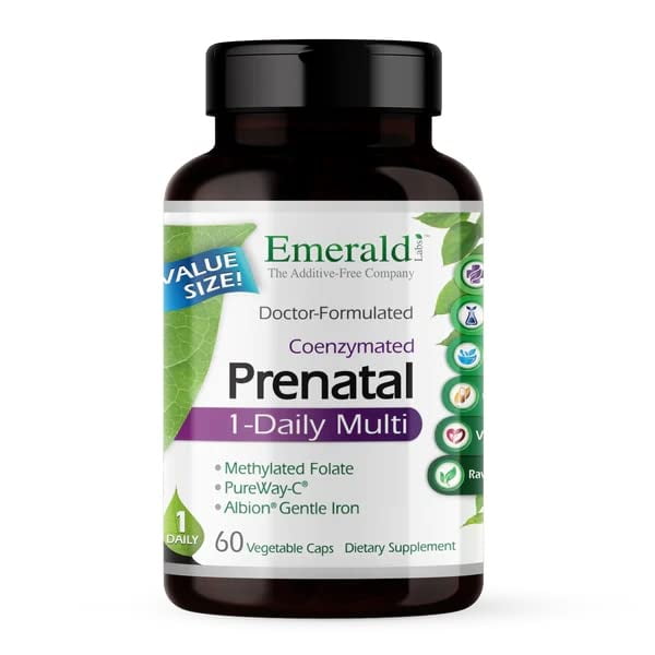 Multivitamínico prenatal EMERALD LABS Prenatal 1 día 60 cápsulas ...