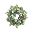 Artificial Flower Wreath 12.5 Inch Plastic Garland for Front Door ...